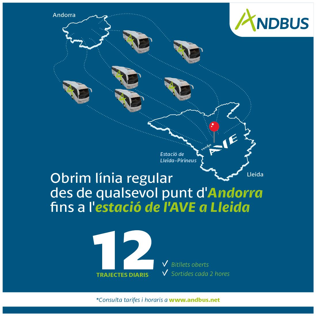 Una nova línia de bus unirà cada dues hores Andorra i l’estació de l ...