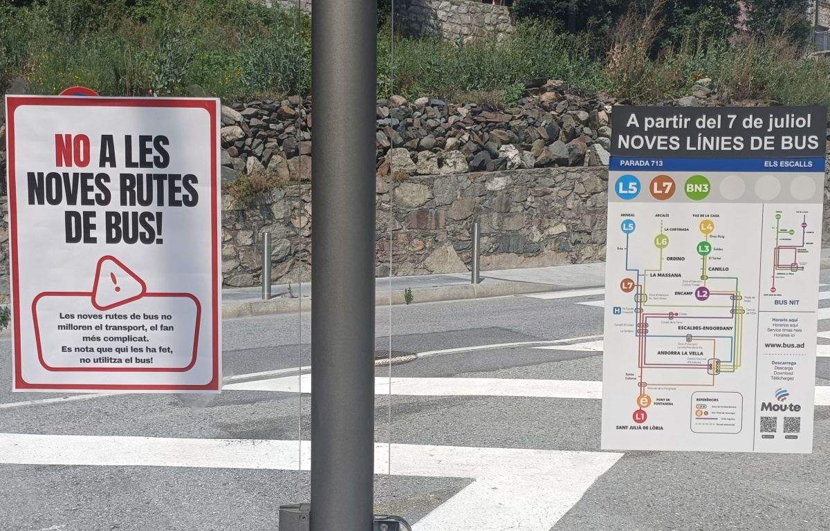 Apareixen cartells a Escaldes contra la ‘complicació’ que suposen les ...